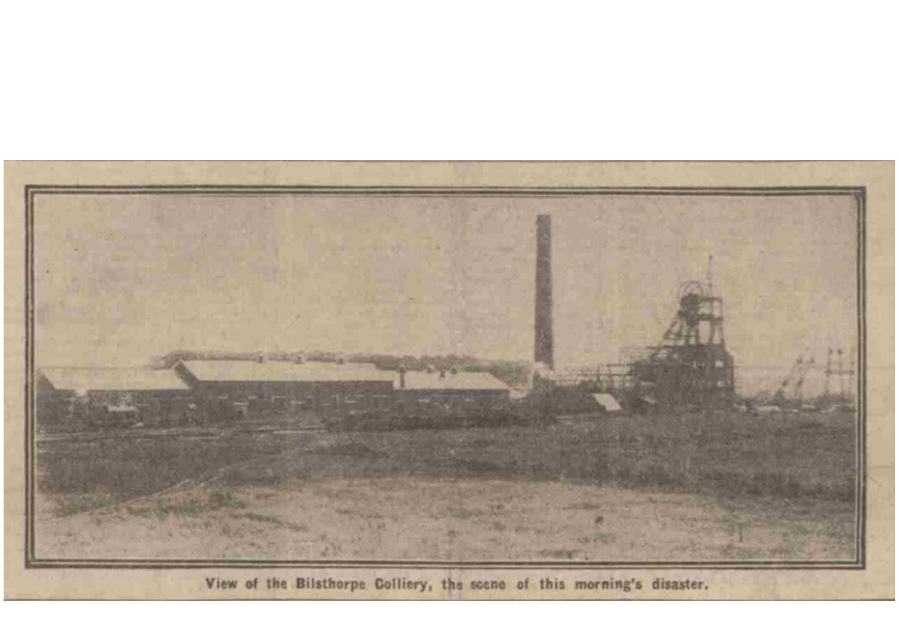 BILSTHORPE MINING DISASTER, 1ST MARCH, 1927 – 14 MEN LOST THEIR LIVES ...